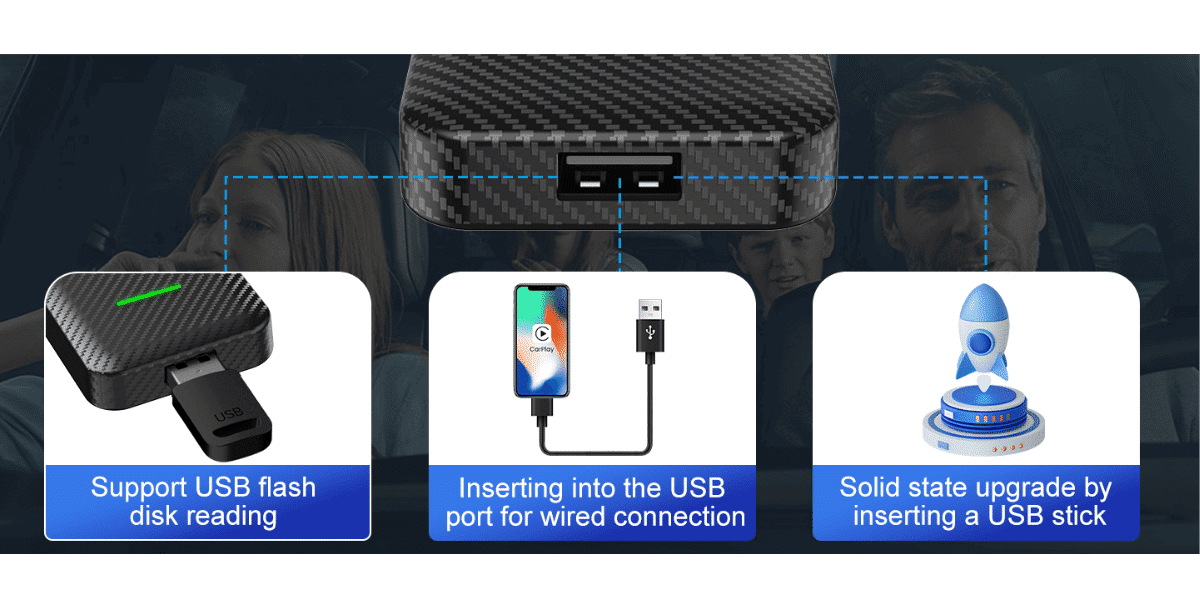 CarlinKit 3.0 Wireless CarPlay Adapter USB for Factory Wired CarPlay ...