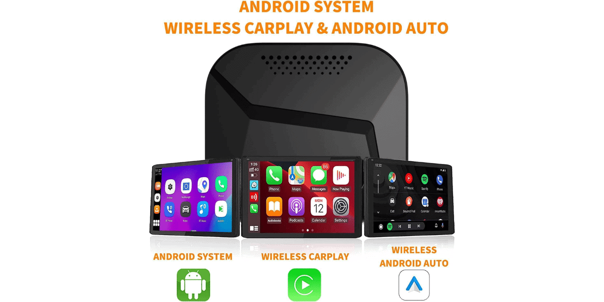 Binize Wireless CarPlay Android Auto Multimedia Video Box,4G Cellular ...