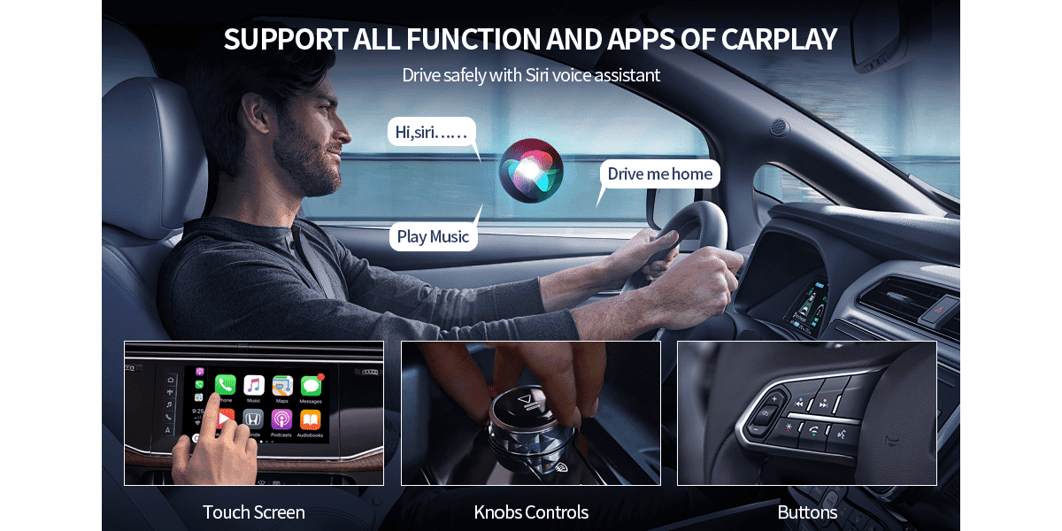 Wireless CarPlay Adapter, CarPlay Dongle for OEM Wired CarPlay Cars ...