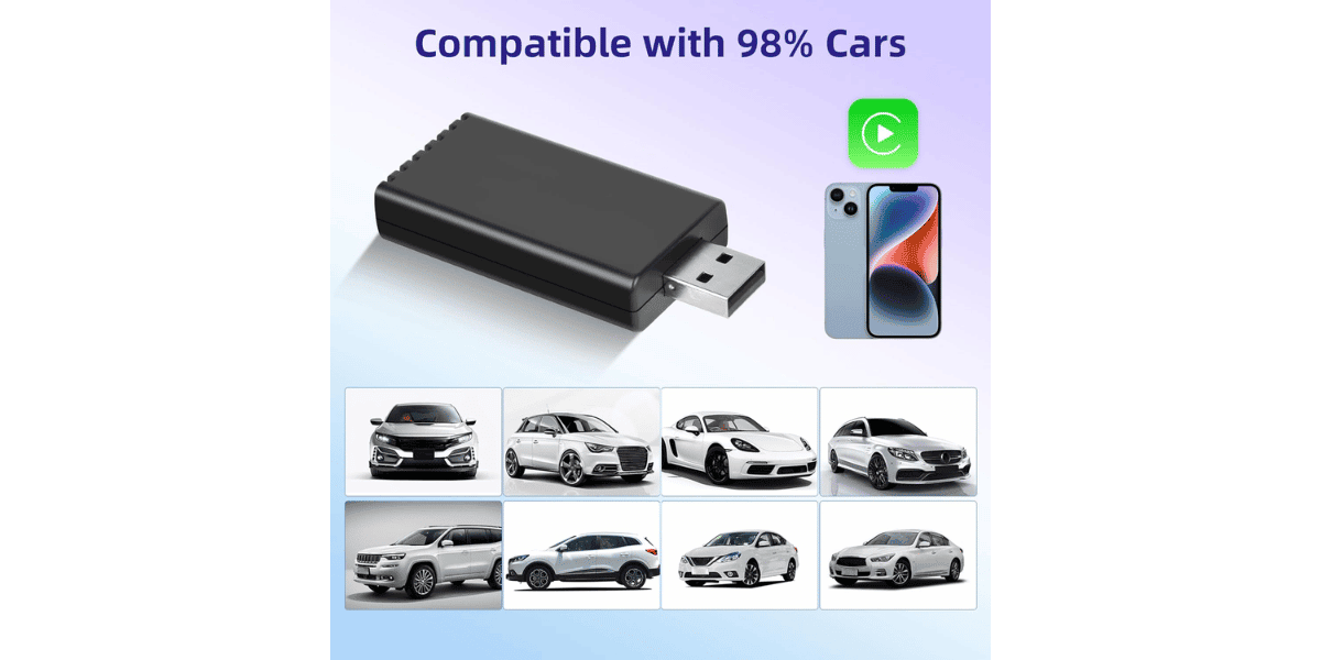 Wireless Carplay Adapter for iPhone, for Apple Car Play Dongle Magic AI ...