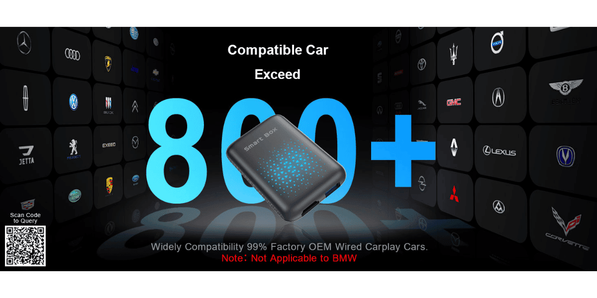 Wireless Carplay & Android Auto Adapter, Magic Box 2.0 Carplay AI Box ...