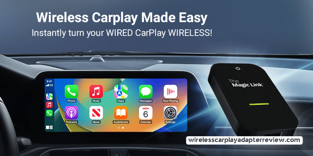 The Magic Link, The Original Wireless CarPlay Adapter, Wired to ...